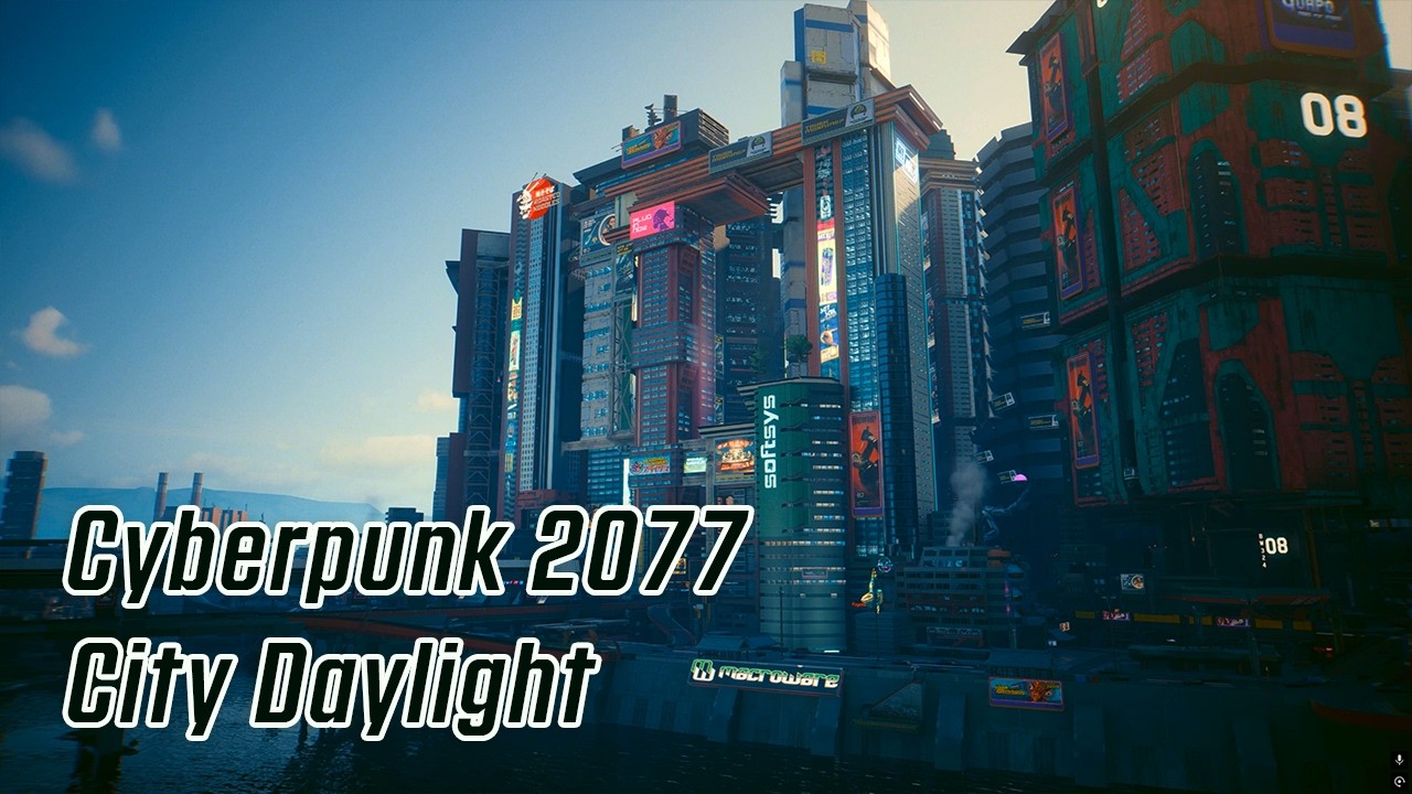 Cyberpunk 2077 Night City in Daylight ☀️ | 4K | Atmosphere & Landscapes ...