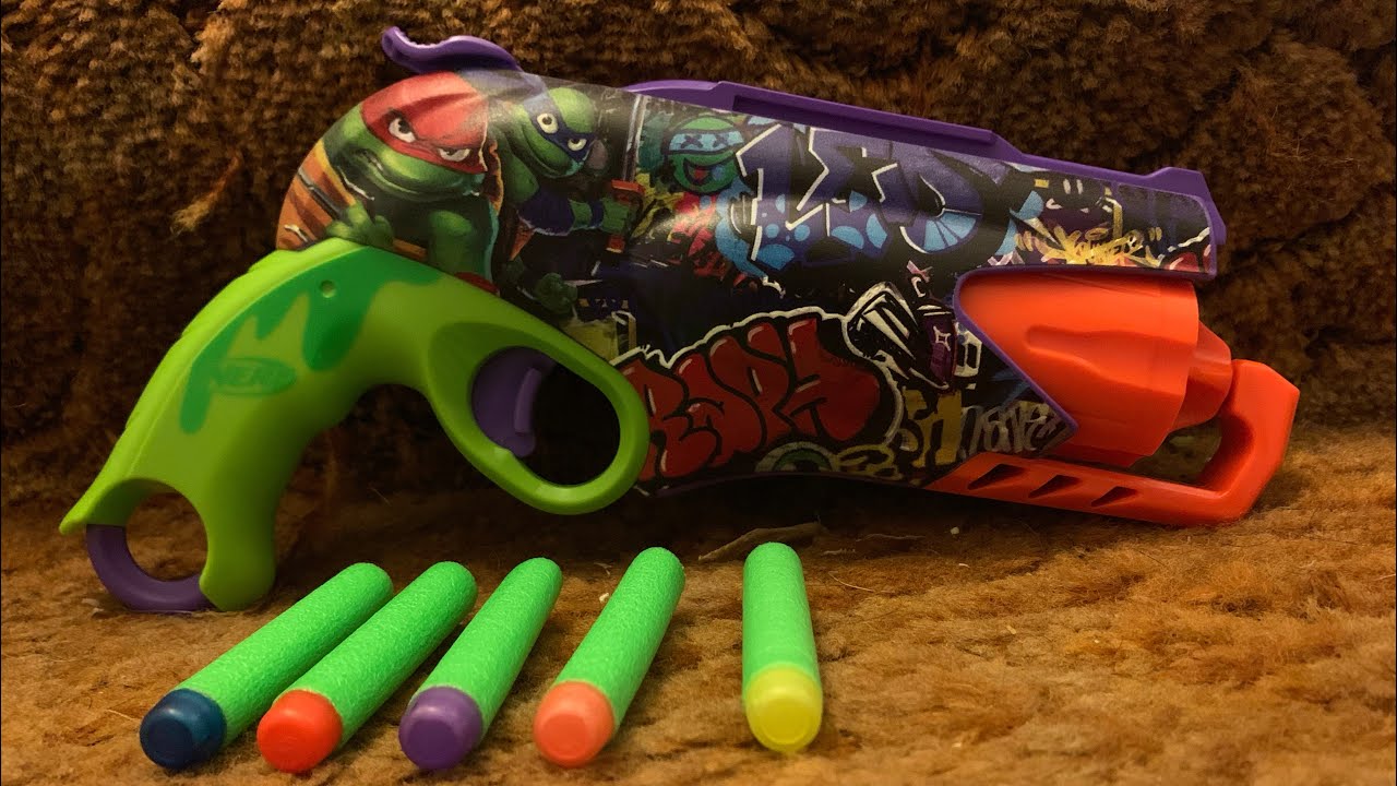 Nerf Sweet Revenge Teenage Mutant Ninja Turtle Repaint - YouTube