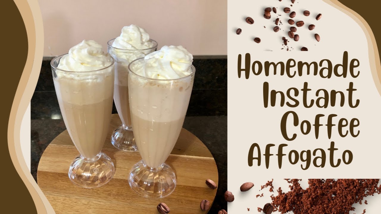 3 Ways to Make Homemade Instant Coffee Affogato - YouTube