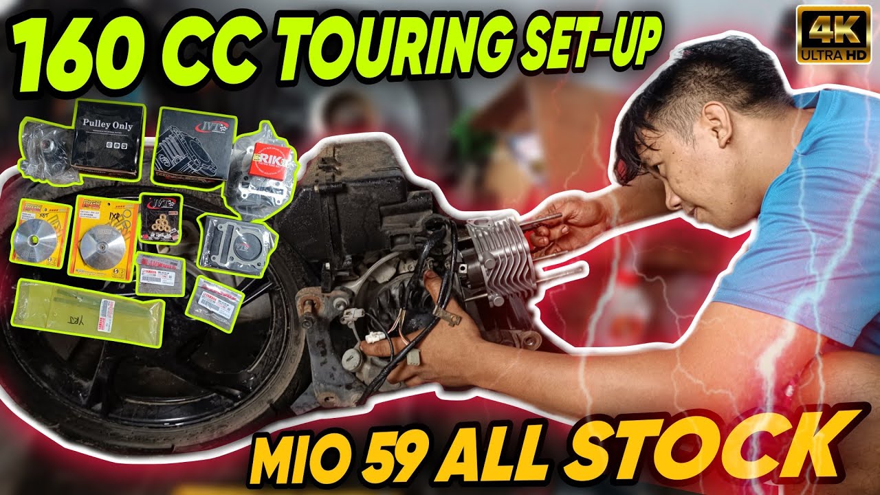 Mio 59 All Stock Touring Set-up - 160cc Makina Build Budget Meal ...