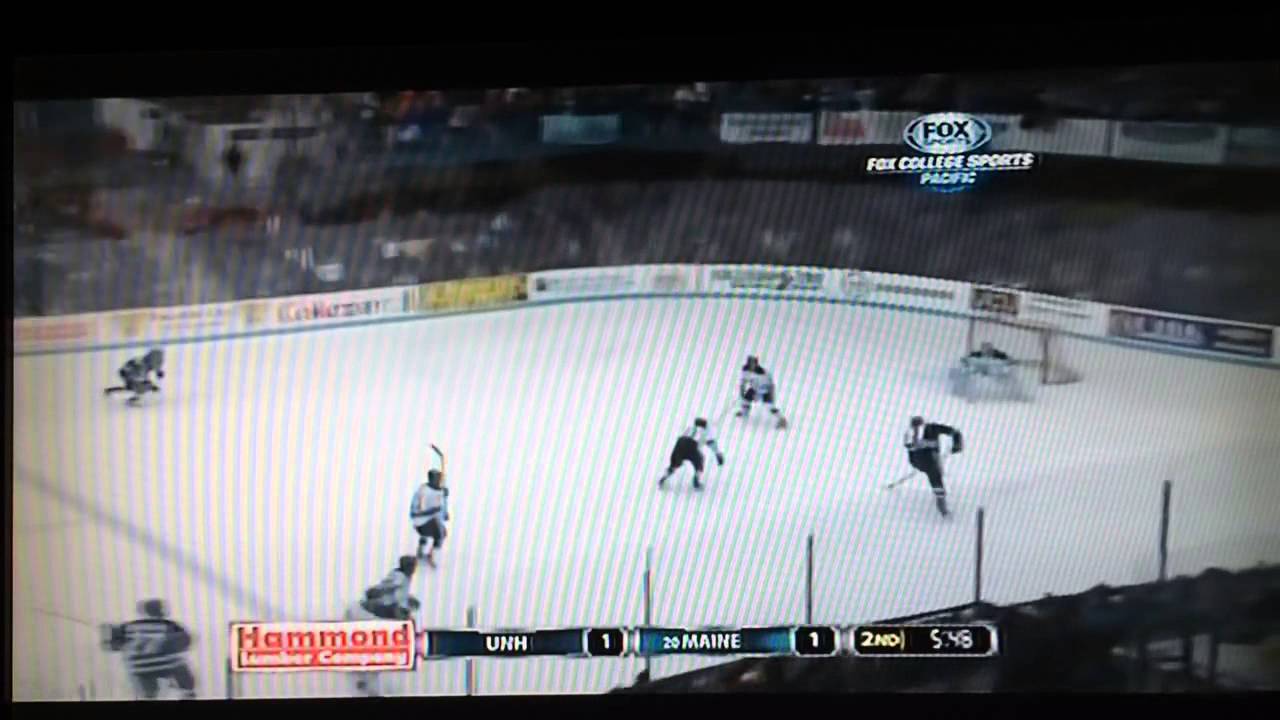 Nick Sorkin Steals Puck, Puts UNH Up 2-1 - YouTube