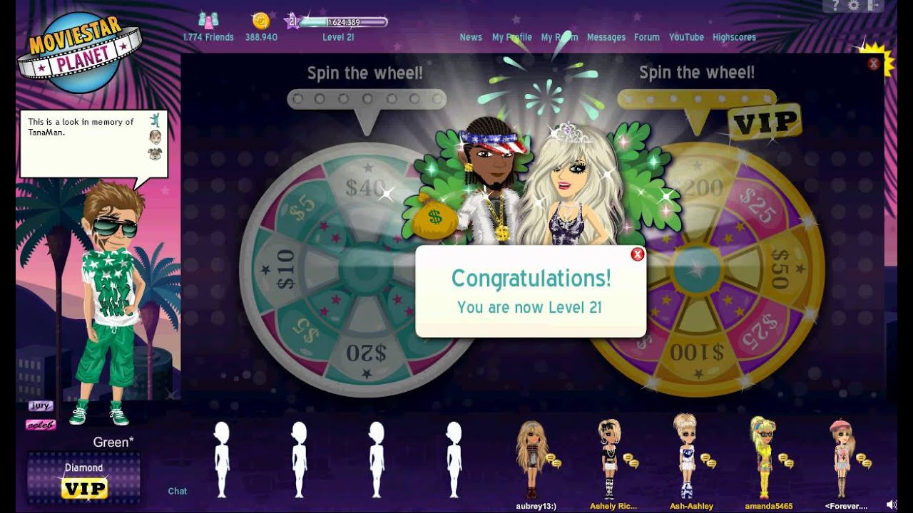 MovieStarPlanet - I'm Level 21?! :O - YouTube