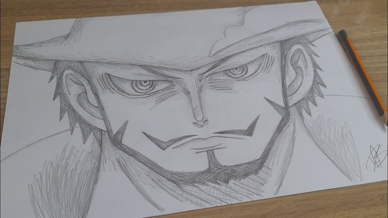 FACIL DE DESENHAR COMO DESENHAR O MIHAWK DE ONE PIECE - YouTube