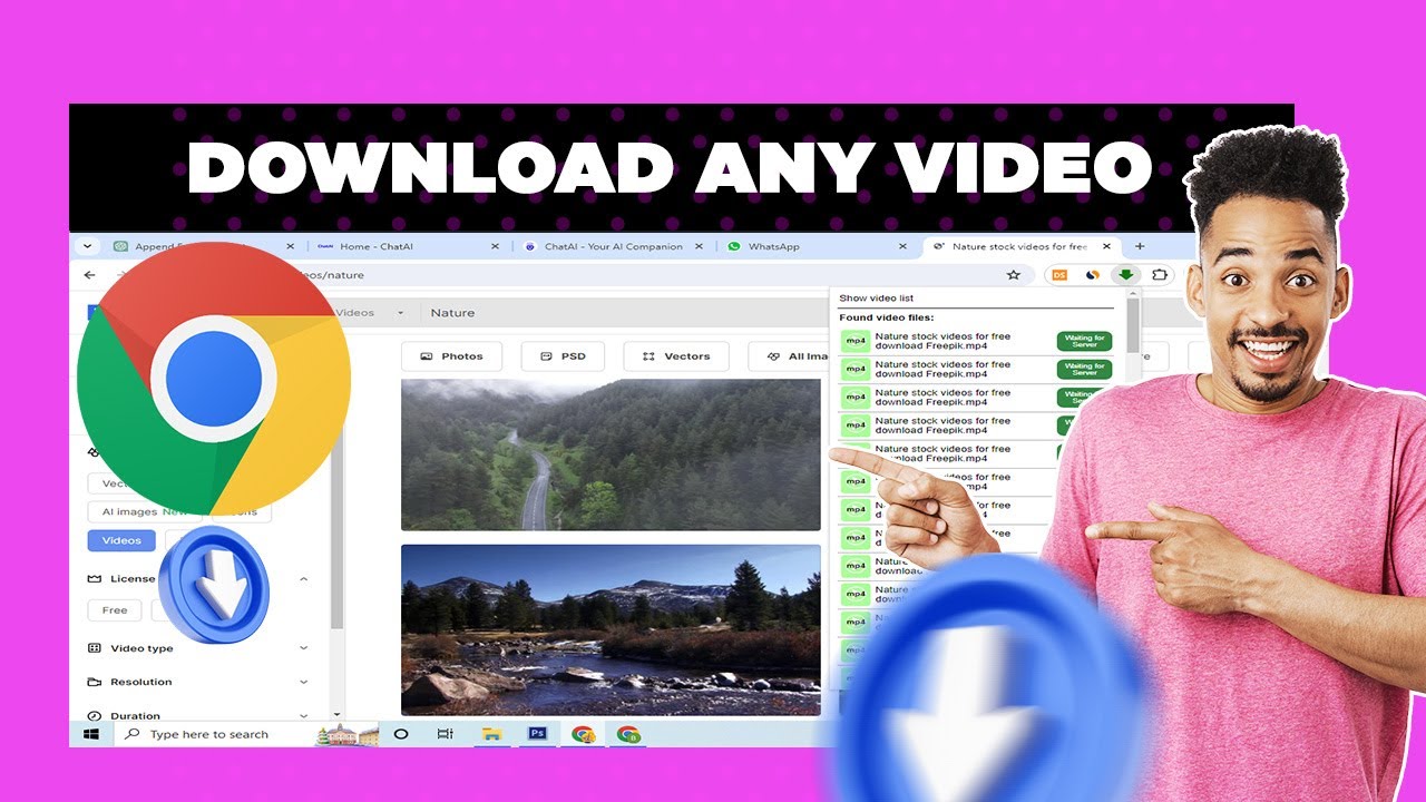 How to download any video from any website on chrome - YouTube