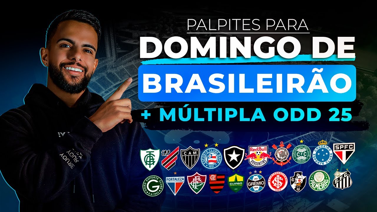 Palpites de Futebol 16ª rodada de Domingo do brasileirão 2023 ...