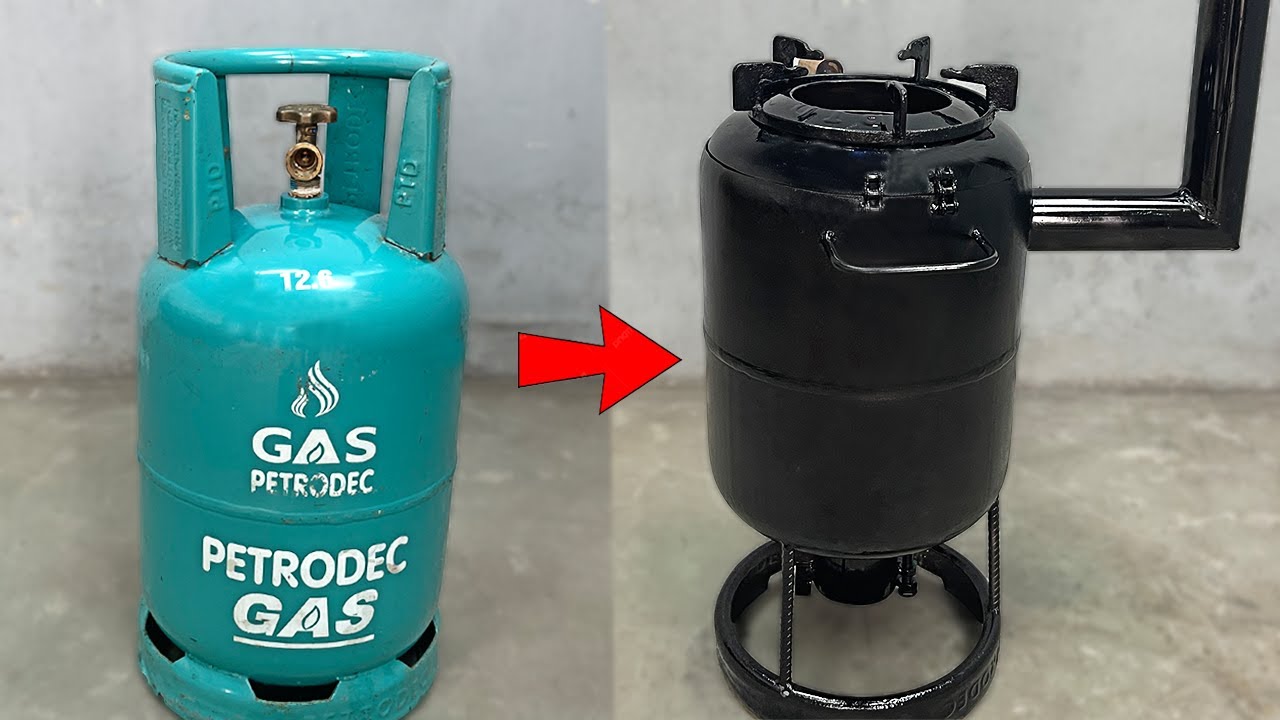 Turn an Old Gas Cylinder Into a Unique Masterpiece | Amazing Tool You ...