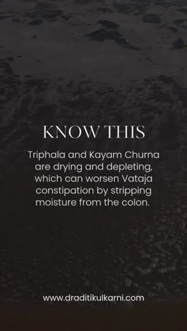 Dry Colon Relief! Nope, It’s NOT Triphala or Kayam Churna! - YouTube