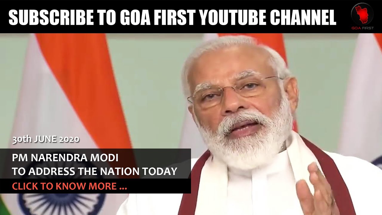 PM NARENDRA MODI TO ADDRESS THE NATION TODAY - YouTube