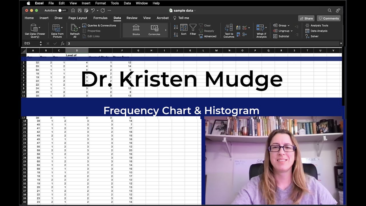 Frequency Chart and Histogram in Excel - YouTube