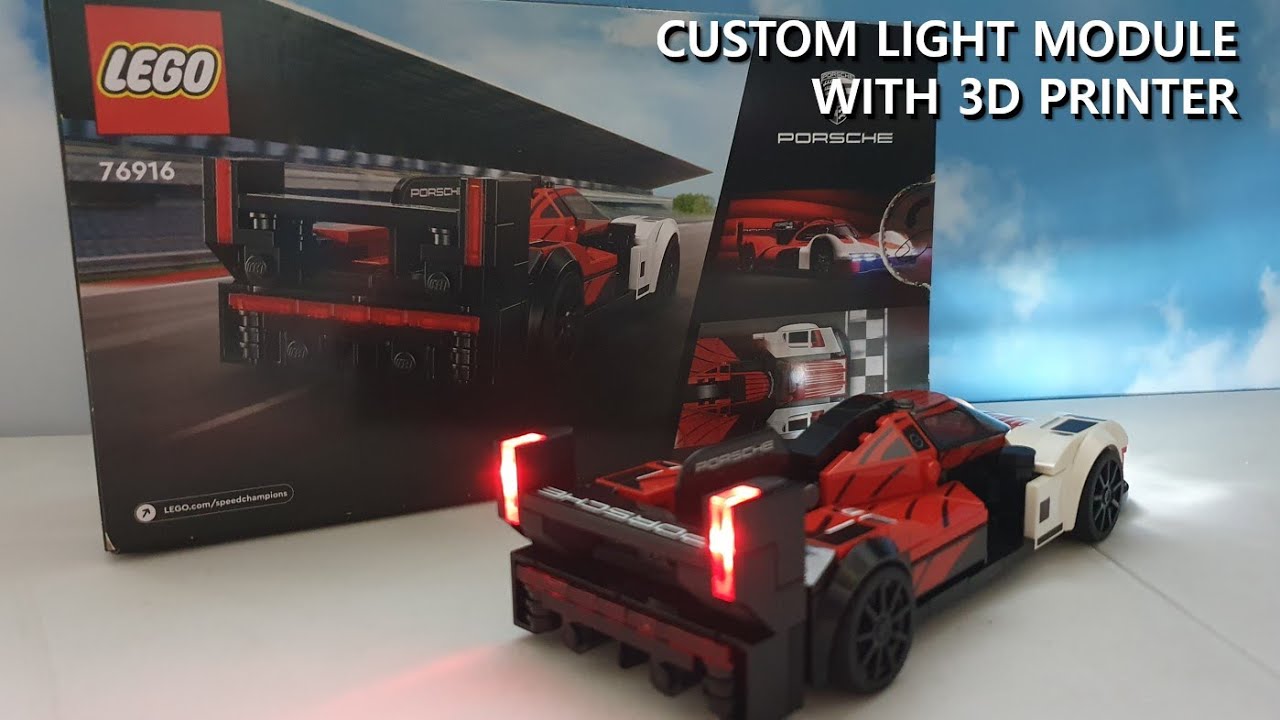LEGO_76916_SPEEDCHAMPIONS_PORSCHE 963_LED_3D PRINTER_EP108 - YouTube