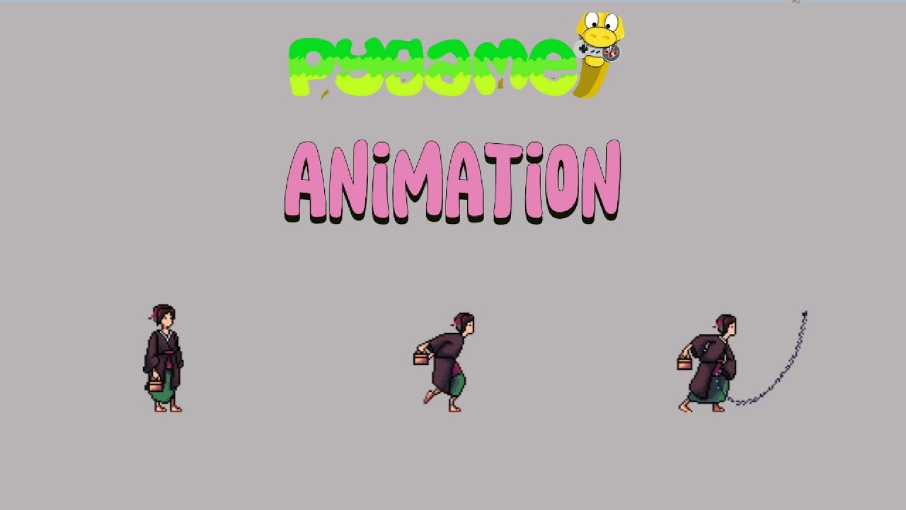 Tạo hiệu ứng hoạt ảnh cho nhân vật - Pygame Tutorial #7 - YouTube