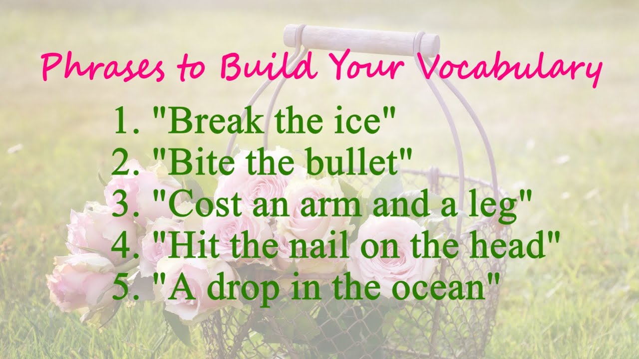 Phrases to Build Your Vocabulary #howtobecomefluentinenglish # ...