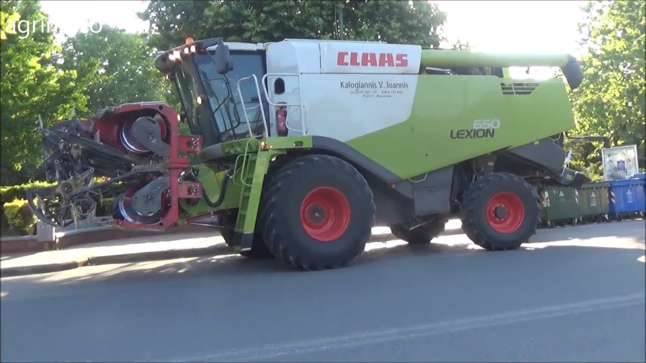 chasing the CLAAS 650 combine - YouTube