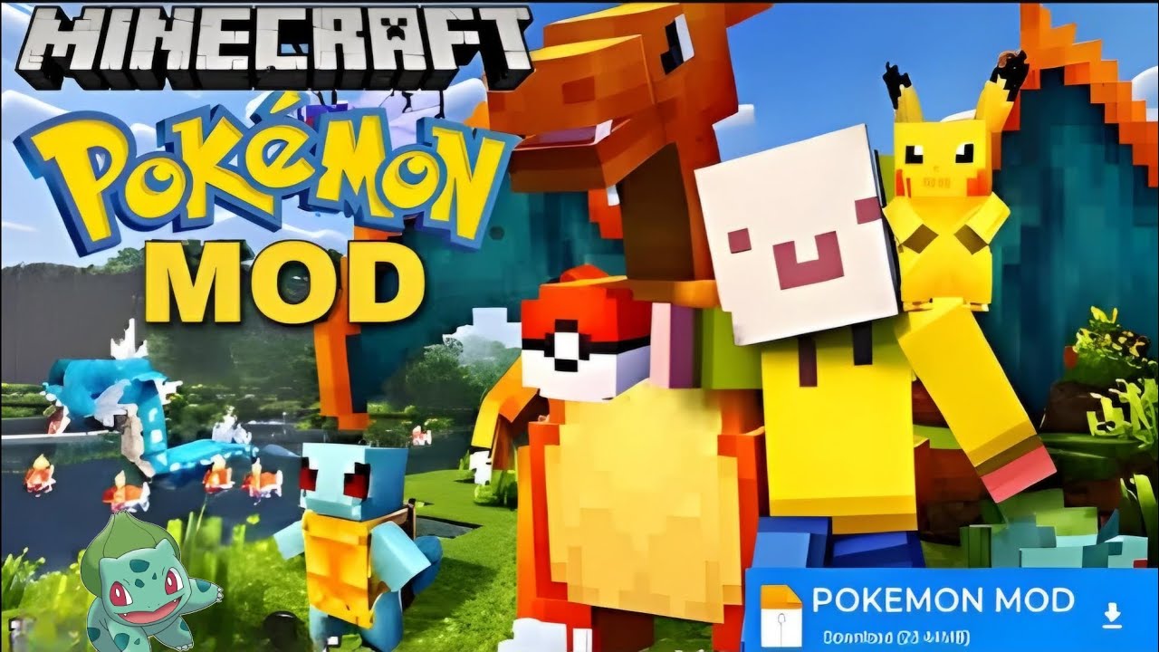 BEST PIXELMON MOD FOR MINECRAFT PE & BEDROCK || 1.21+ 1.22 | 2025 ...