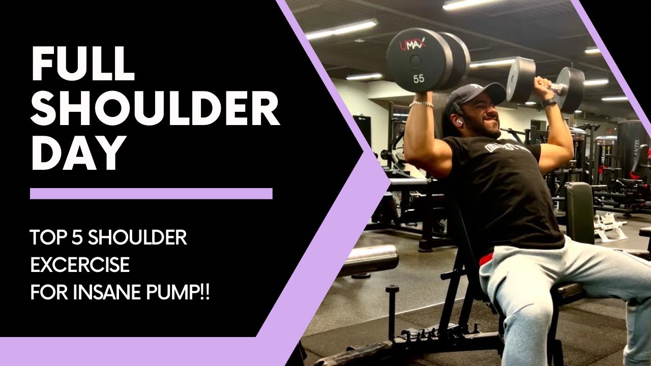 Full Shoulder Workout!Top 5 shoulder exercises for intense pump!(Hindi ...