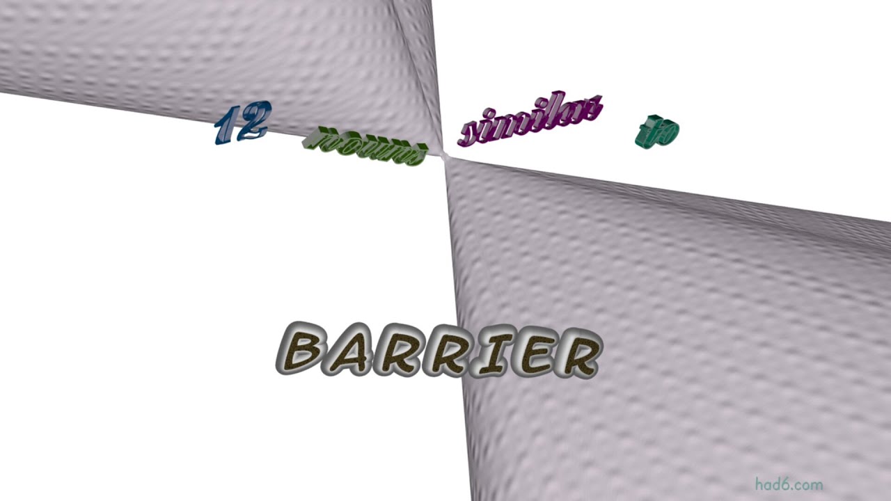 barrier - 16 nouns which are synonyms of barrier (sentence examples ...