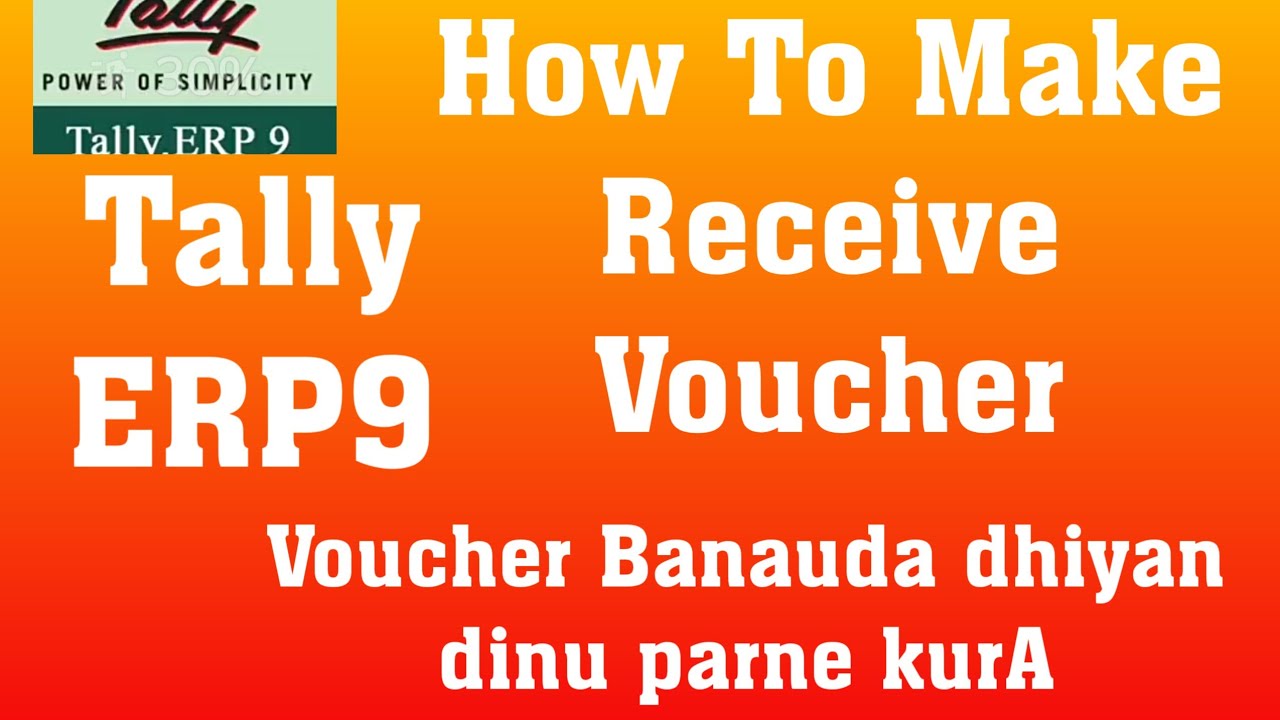 How To Make Receipt Voucher In Tally ERP 9 2021 Receipt Voucher How To Make Receipt Voucher In Tally ERP 9 2021 Receipt Voucher