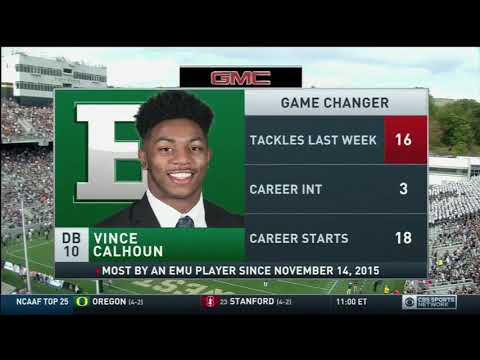 Vince Calhoun | “Hardest Hitter In The Mac” | Safety Eastern Michigan ...