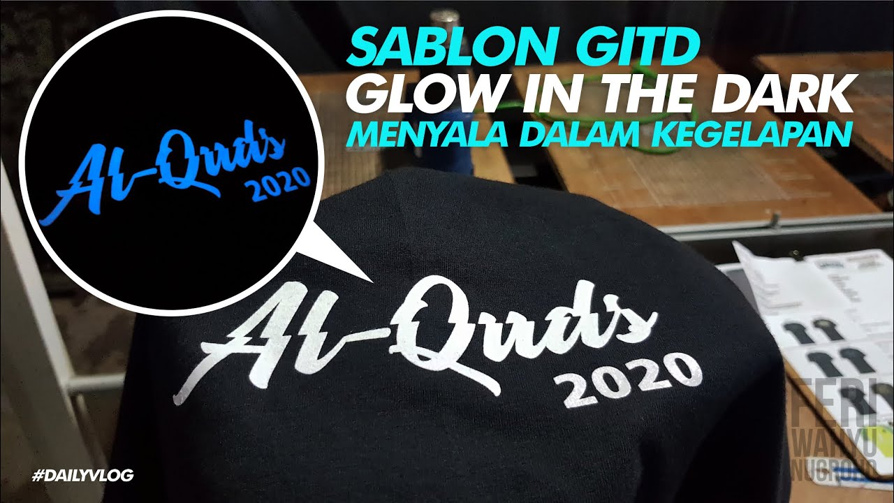 SABLON GLOW IN THE DARK TINTA PLASTISOL | DAILYVLOG - YouTube