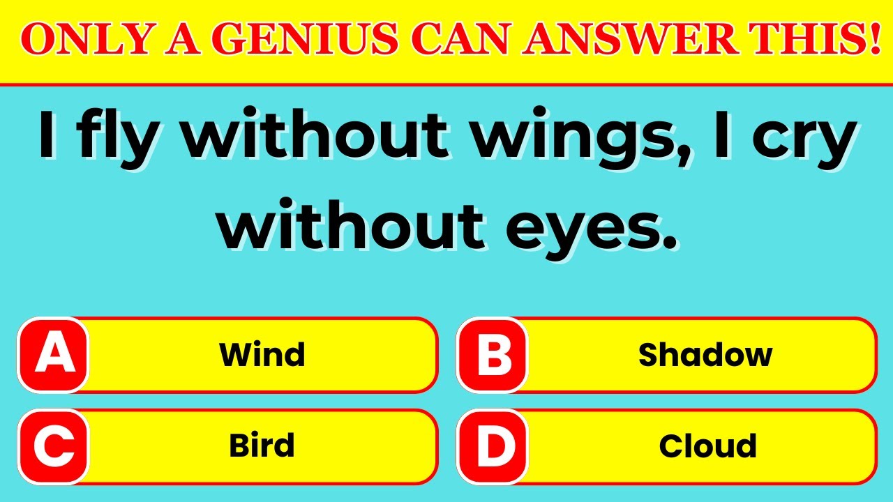 "Mind-Blowing Riddles: Can You Solve Them All? 🤯🧠" - YouTube