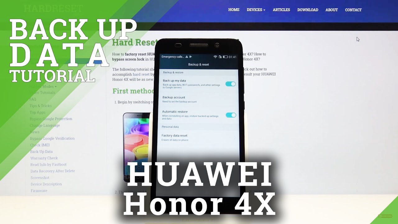 How to Activate Google Backup in HUAWEI Honor 4X – Protect Data - YouTube