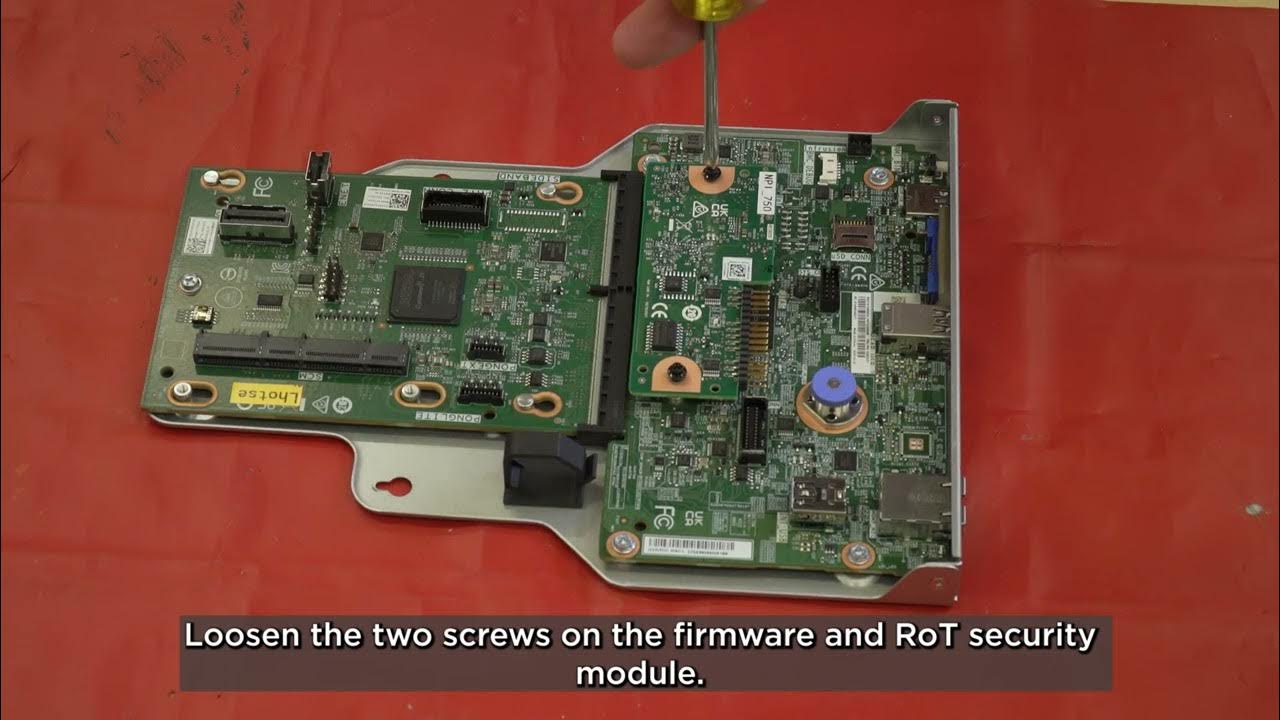 Thinksystem Sr950 V3 Removing A Firmware And Rot Security Module Youtube