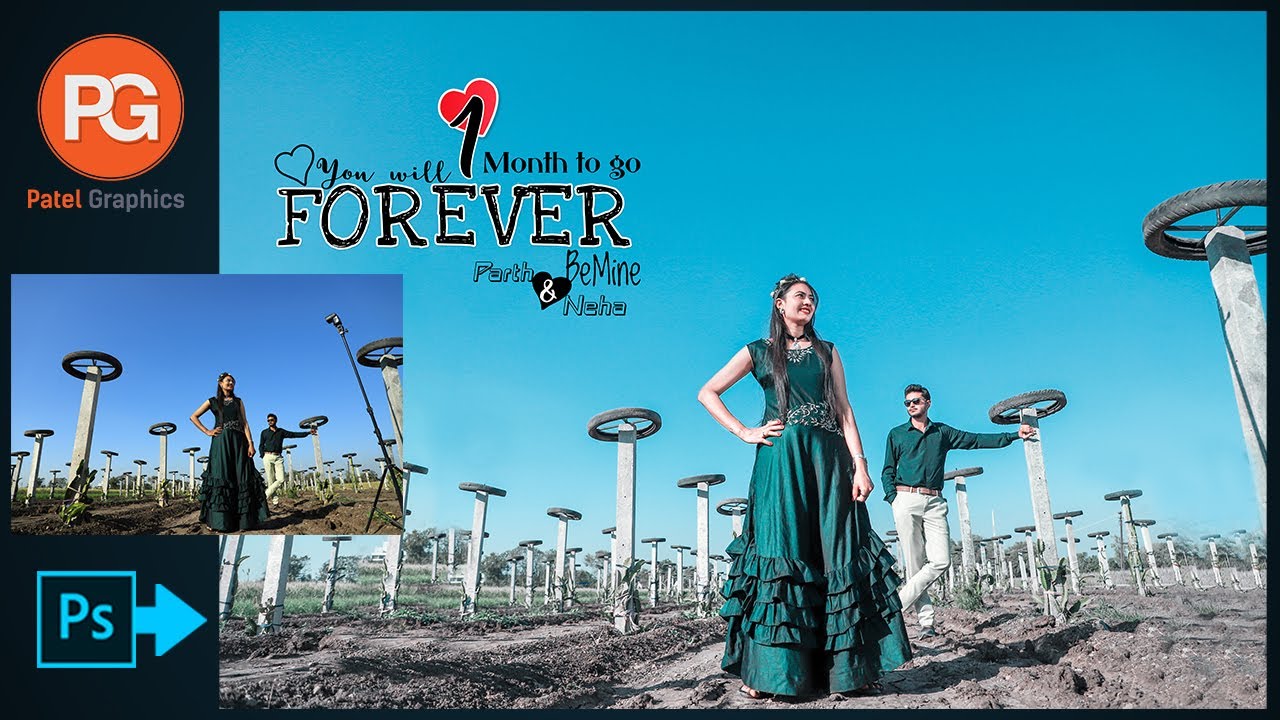 How to Edit Pre Wedding Photo || Couple Photo Editing || Photoshop ...