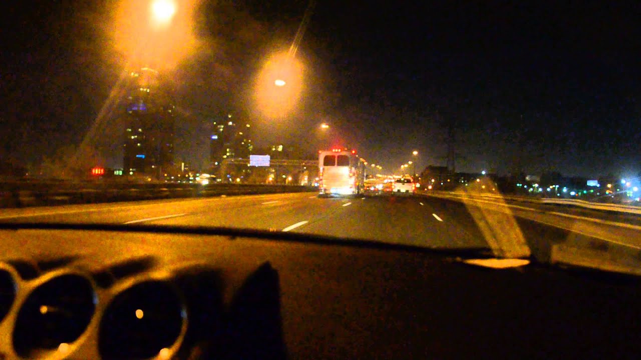 Neil Young's LINCVOLT bus ZUMA leaving Toronto January 12 2014 - YouTube