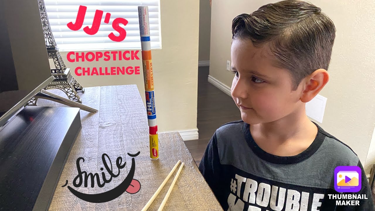 JJ’s chopstick challenge - YouTube