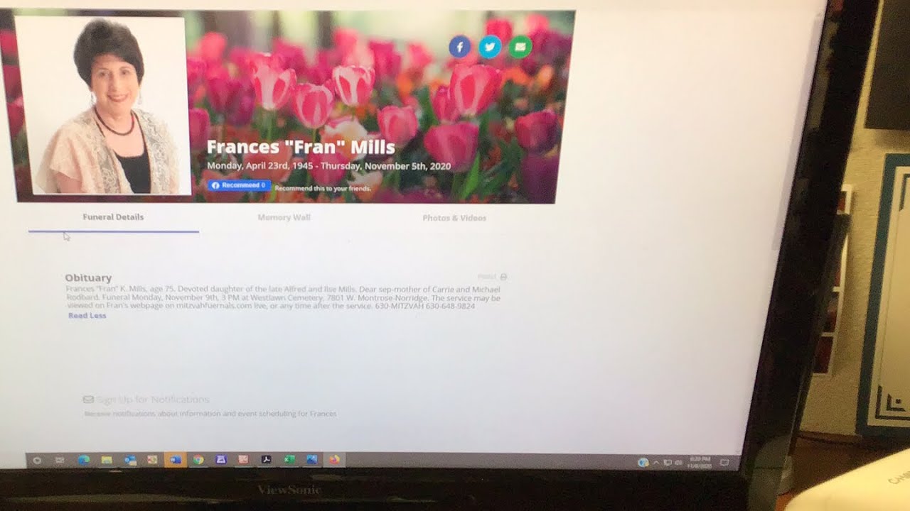 FRANCES "FRAN" MILLS - YouTube