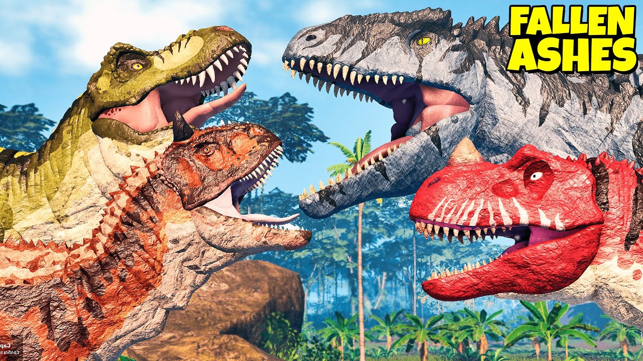 BATTLE ROYALE DE DINOSSAUROS NO FALLEN ASHES! | ROBLOX - YouTube