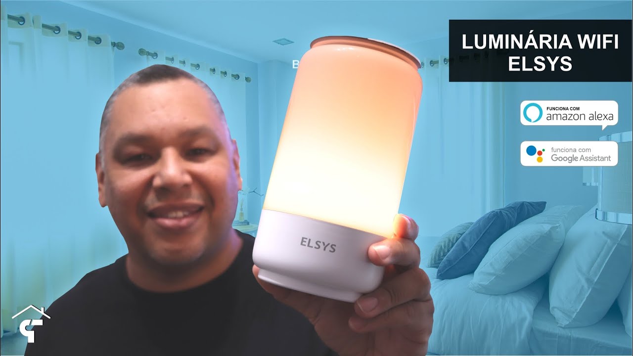 Luminária Wifi ELSYS compatível com Alexa e Google - Tuya Smart - YouTube