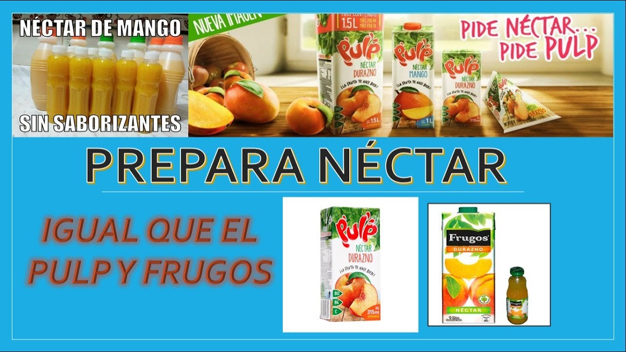 ELABORACIÓN DE NÉCTAR DE DURAZNO - YouTube