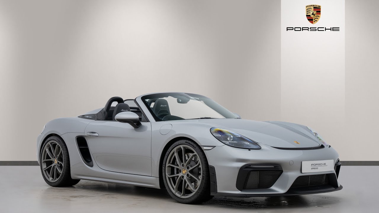 2023 Porsche 718 Spyder in GT Silver Metallic - YouTube