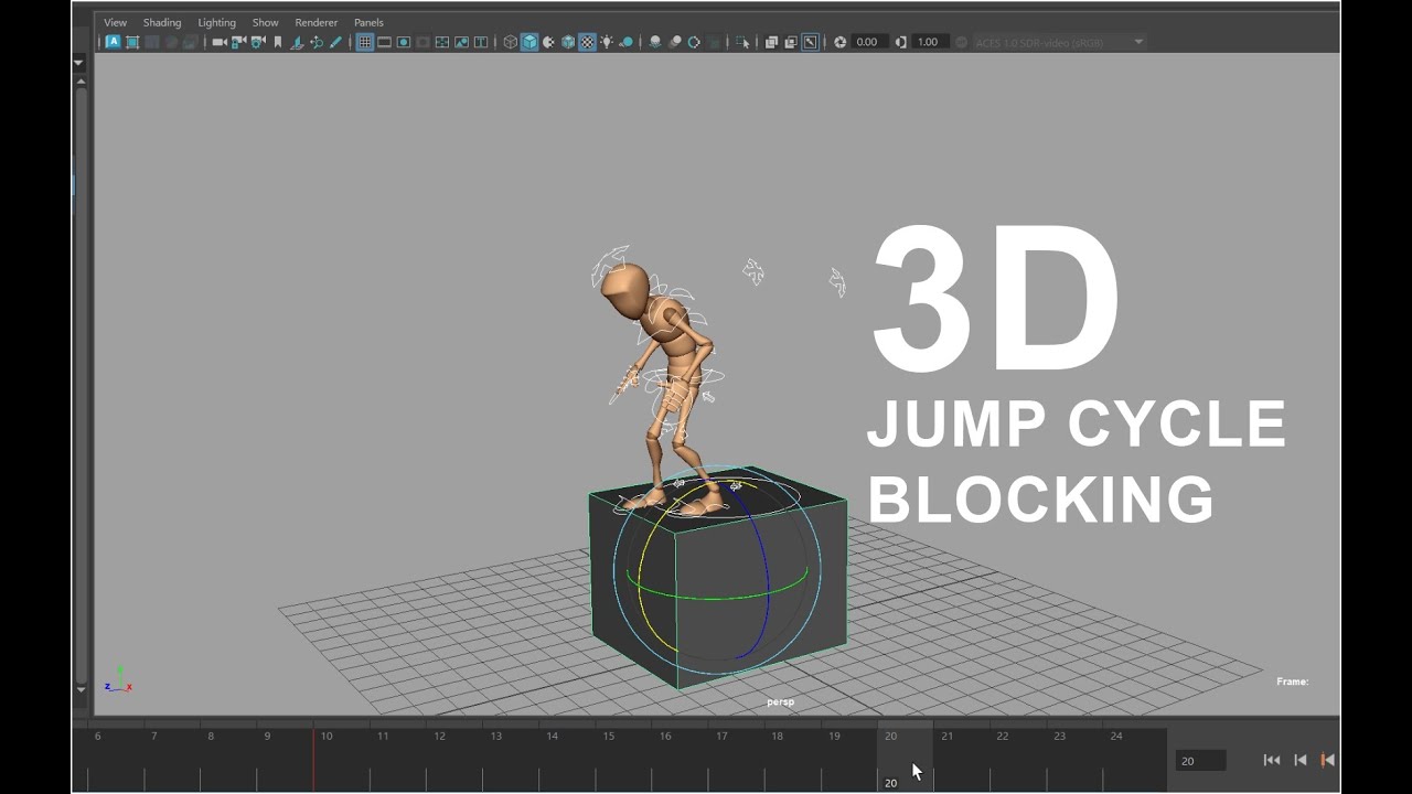 Basic Jump Animation - Blocking In Maya - YouTube