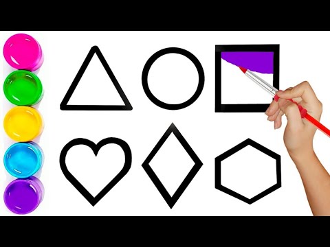 A dash of shapes Learning Video: Shapes and Colors| class no 25|123654 ...
