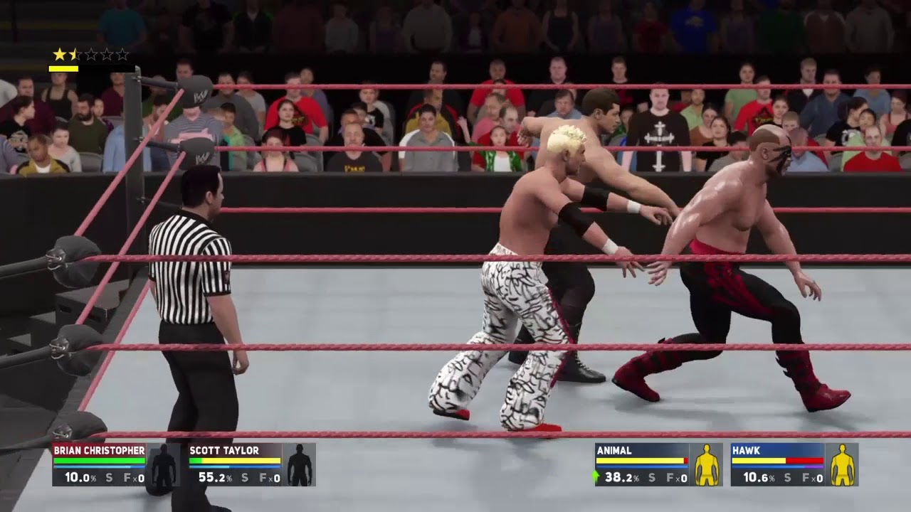 WWE2K17 May Week 1 WWF Raw Match 4 Too Much vs LOD 2000 - YouTube