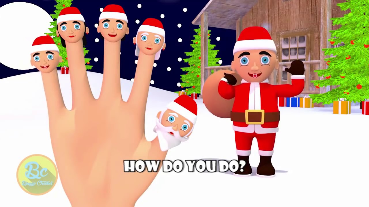 Santa Claus 3D Finger Family | Merry Christmas | Nursery Rhymes and ...