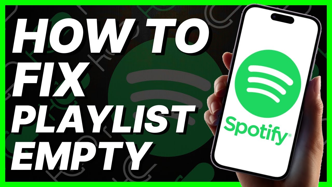 How To Fix Spotify App Playlist Empty (2024) - YouTube