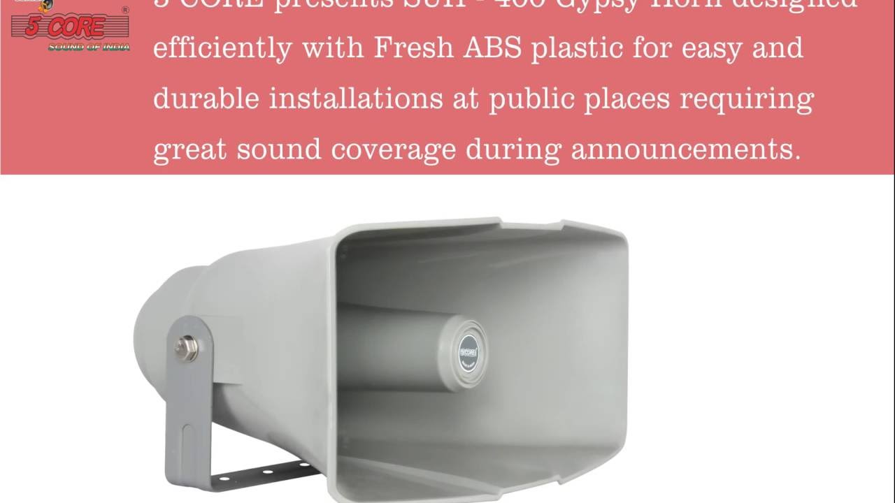 5 Core Electronics Ltd.- SQUARE GYPSY HORN - SUH-400/SUH-400XT - YouTube