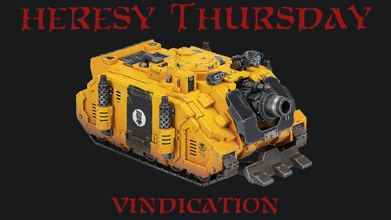 Plastic Vindicator! - Heresy Thursday - YouTube