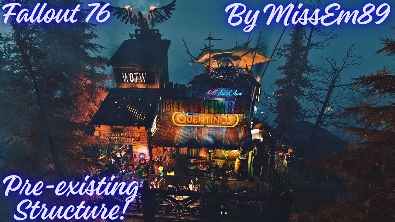 Fallout 76 Pre-Existing Structure Build By MissEm89 #camp #fallout # ...