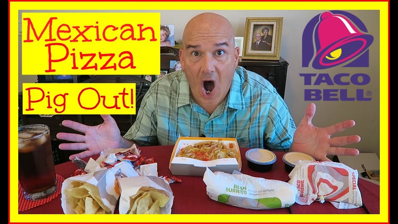Taco Bell Mexican Pizza Pig Out Mukbang | The Barkers - YouTube