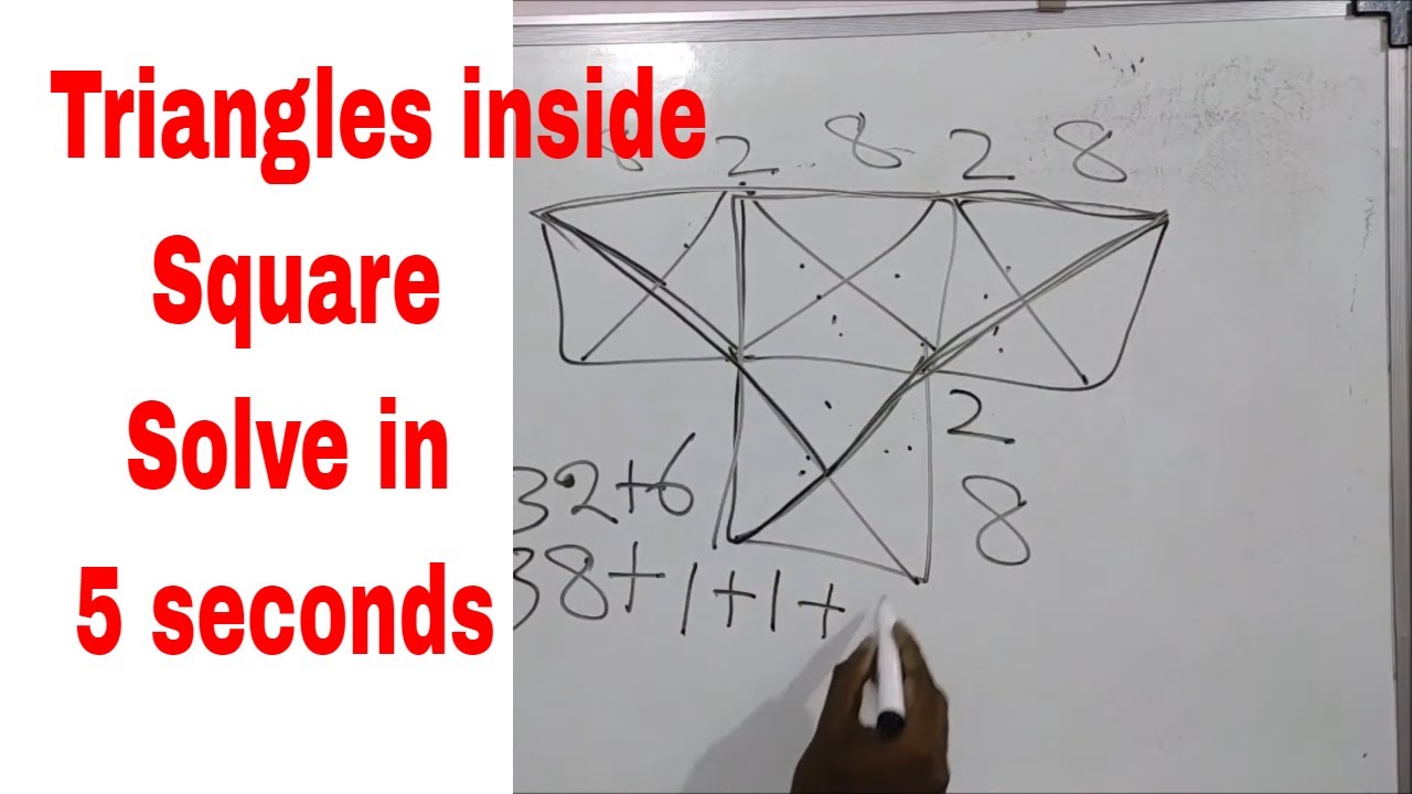 Counting Triangles Inside Square | TNPSC | RRB | Railway Exams | SSC ...