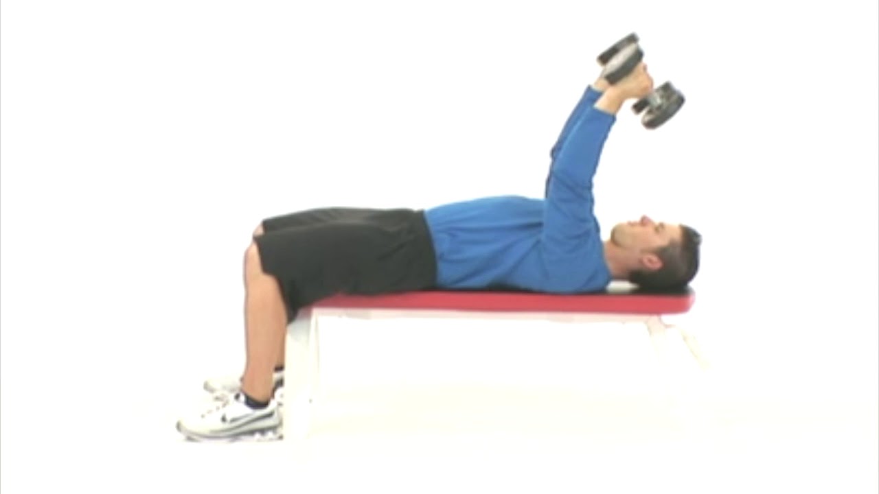 Supine Dumbbell Extension - YouTube