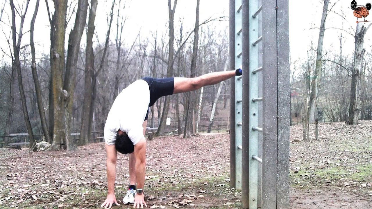 Stretching per i muscoli posteriori della coscia e adduttori - YouTube