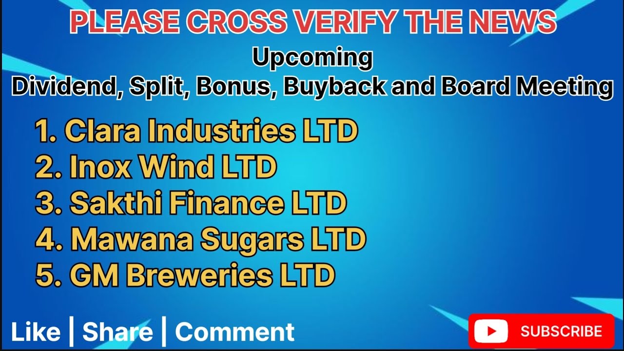 clara-industries-inox-wind-sakthi-finance-mawana-sugars-gm