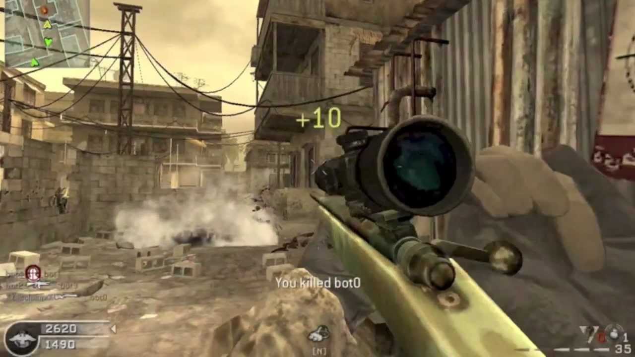 Call of duty 4 Sniper montage - YouTube