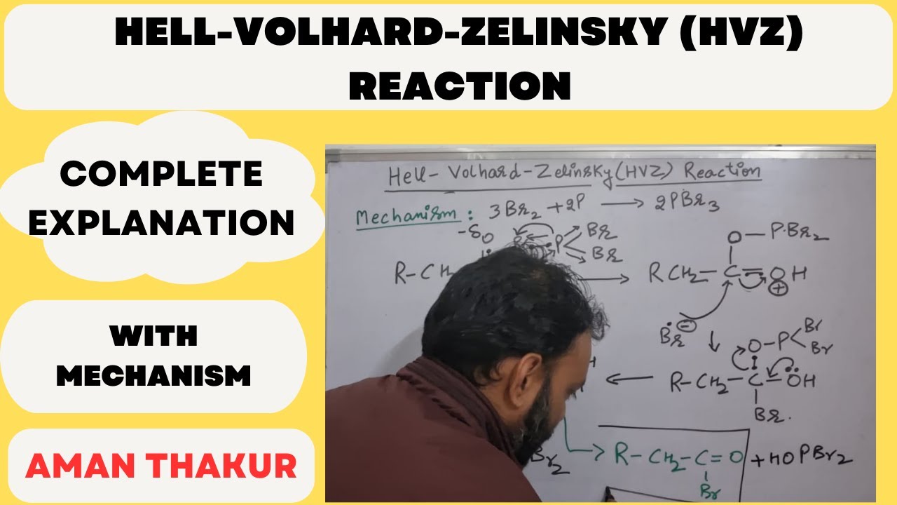 Hell-Volhard-Zelinsky (HVZ) Reaction II Mechanism with complete ...