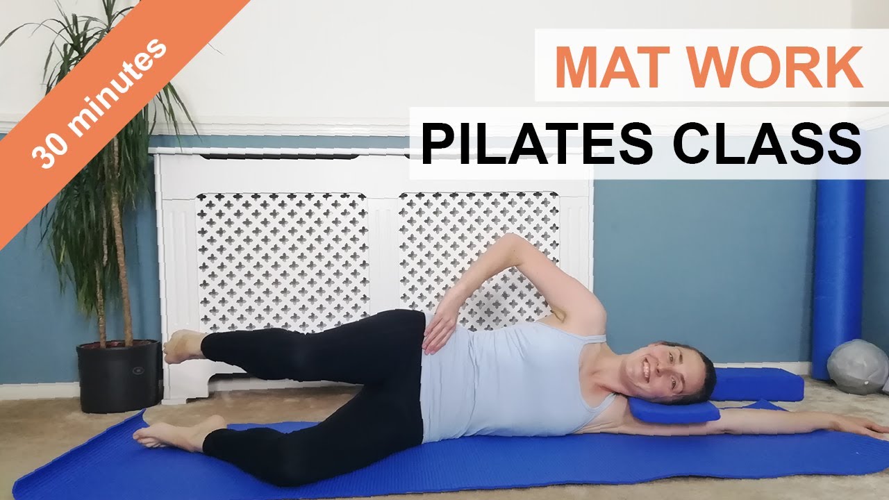 30 minute mat work Pilates | Pilates Live - YouTube